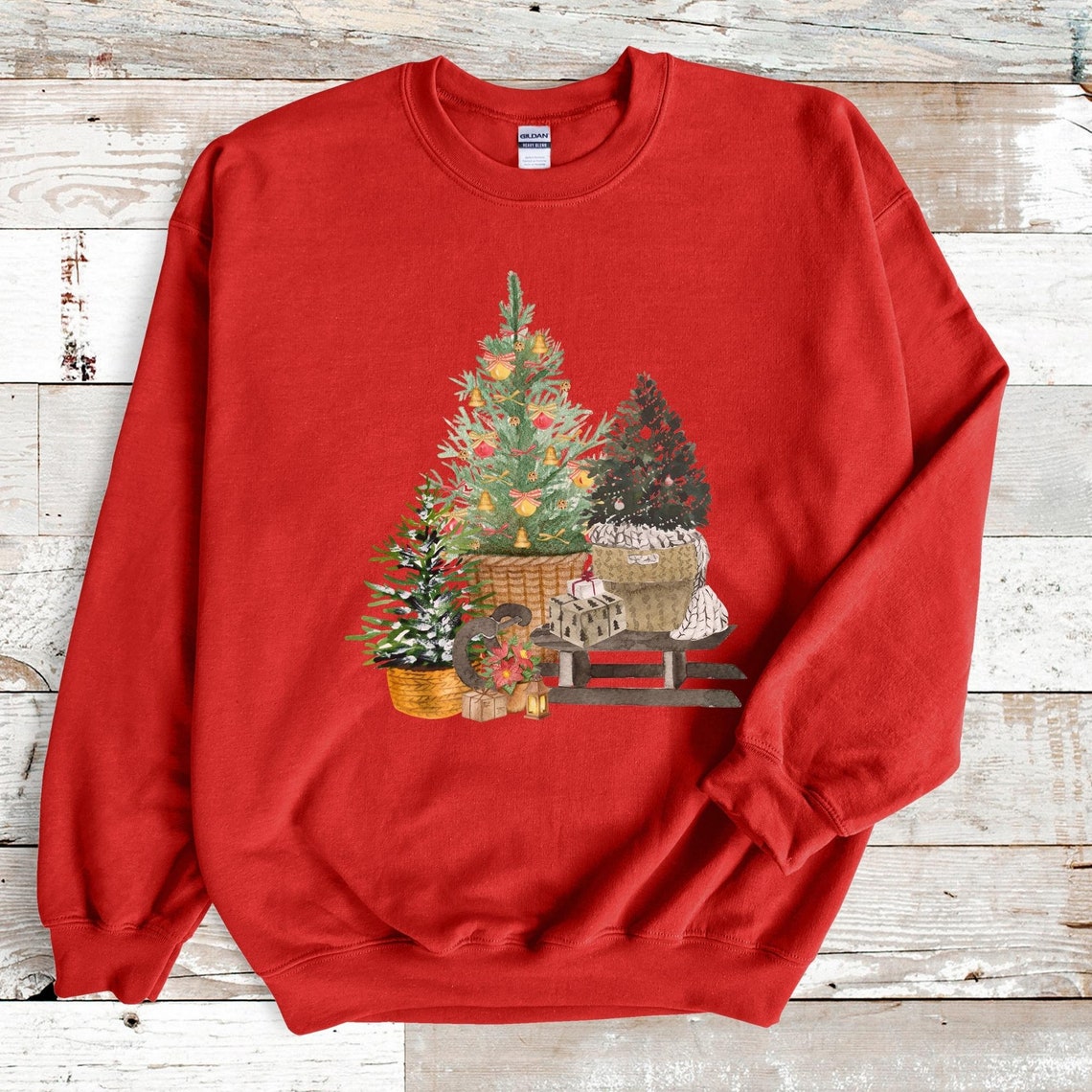 Christmas Tree Sweatshirt for Women, Christmas Sweatshirt, Christmas ...