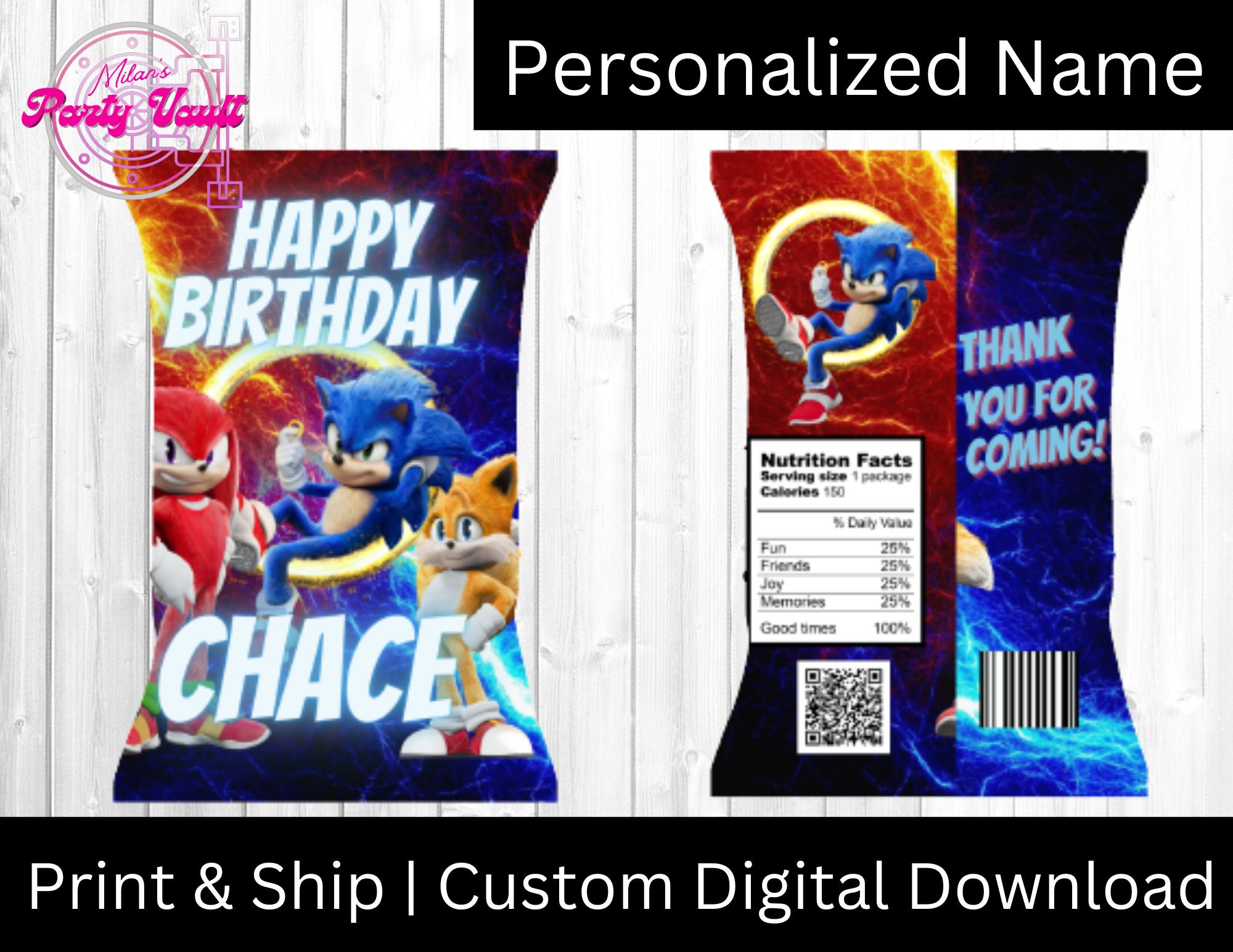 Sonic Chip Bag - Etsy