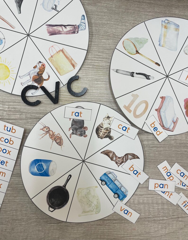 CVC Word Wheels - Etsy
