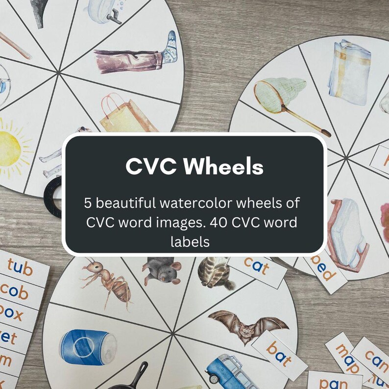 CVC Word Wheels - Etsy