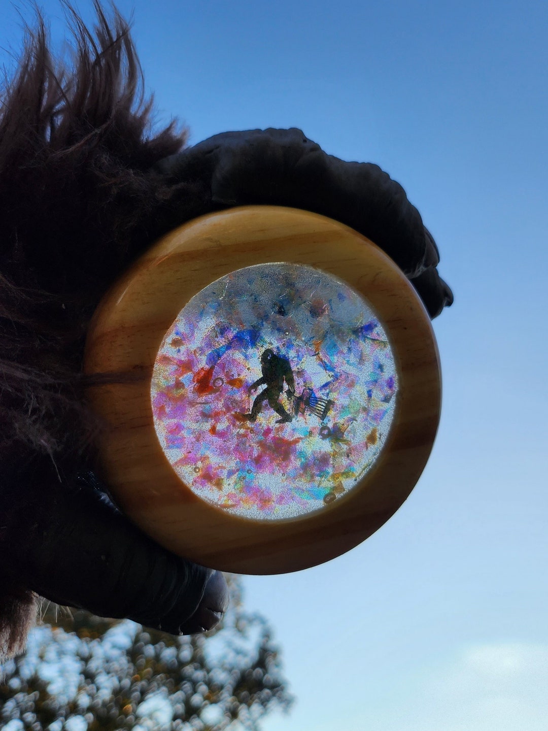 Limited Edition wooden Confetti Sasquatch Sighting Handmade Epoxy ...