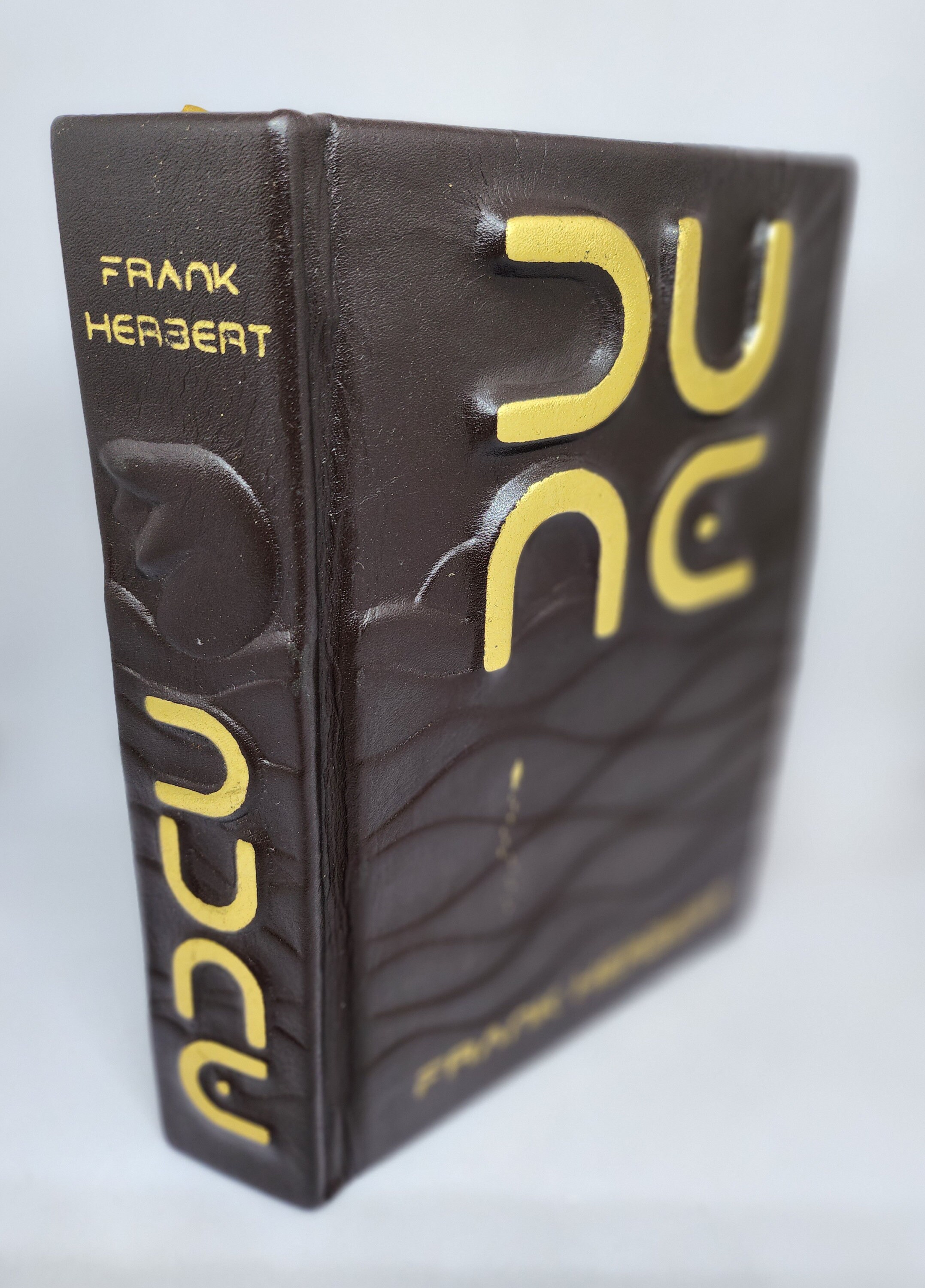 Dune by Frank Herbert- Handmade Brown Leather-bound Book - Etsy
