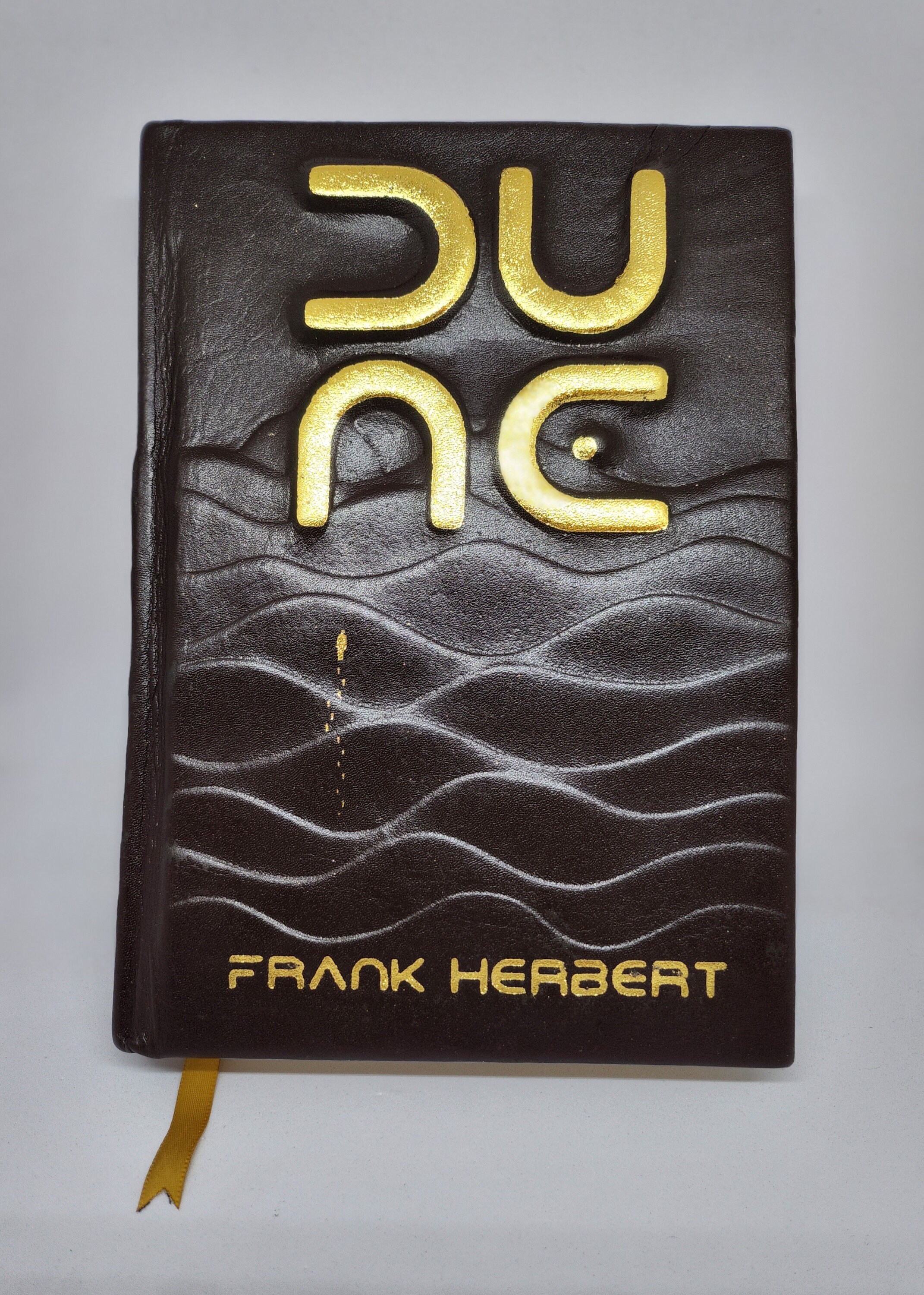 Dune by Frank Herbert- Handmade Brown Leather-bound Book - Etsy