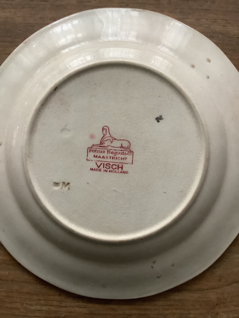 Petrus Regouts Co Model Visch 2 Antique Plates. - Etsy Canada