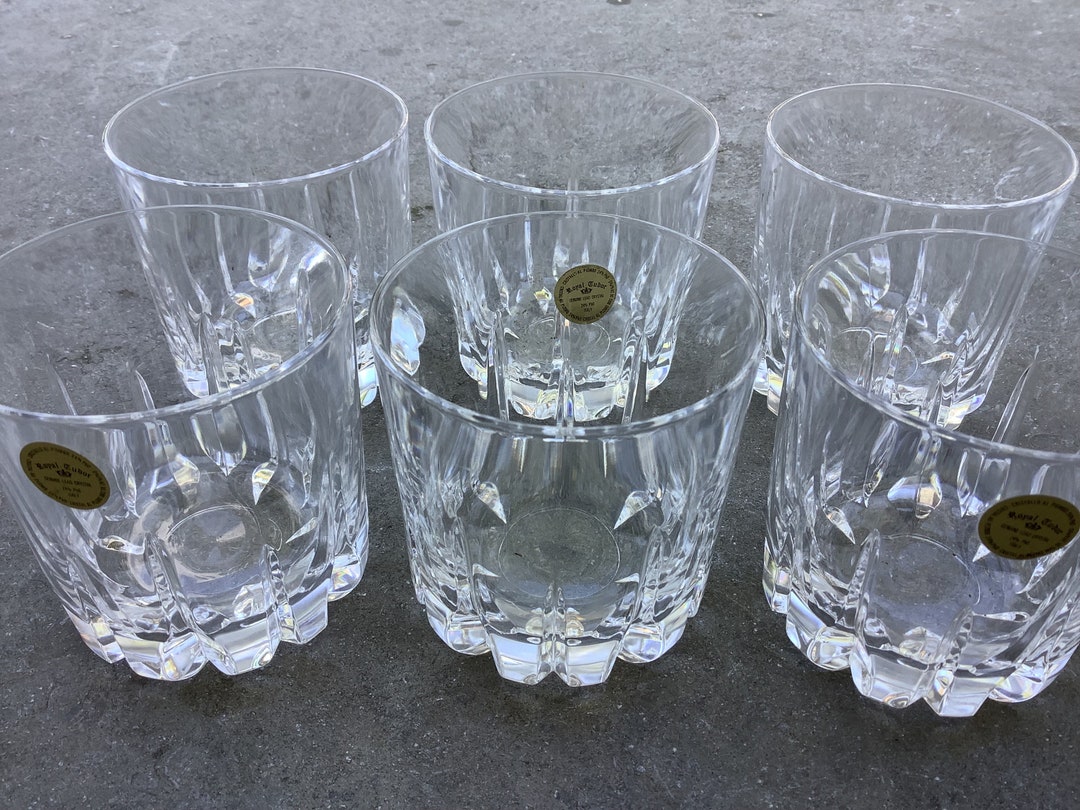 Royal Tudor Elizabethan Lead Crystal Set of 6 Cut Whisky Glasses. - Etsy