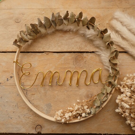 Customizable Bamboo Crown With Real Dried Flowers | Etsy