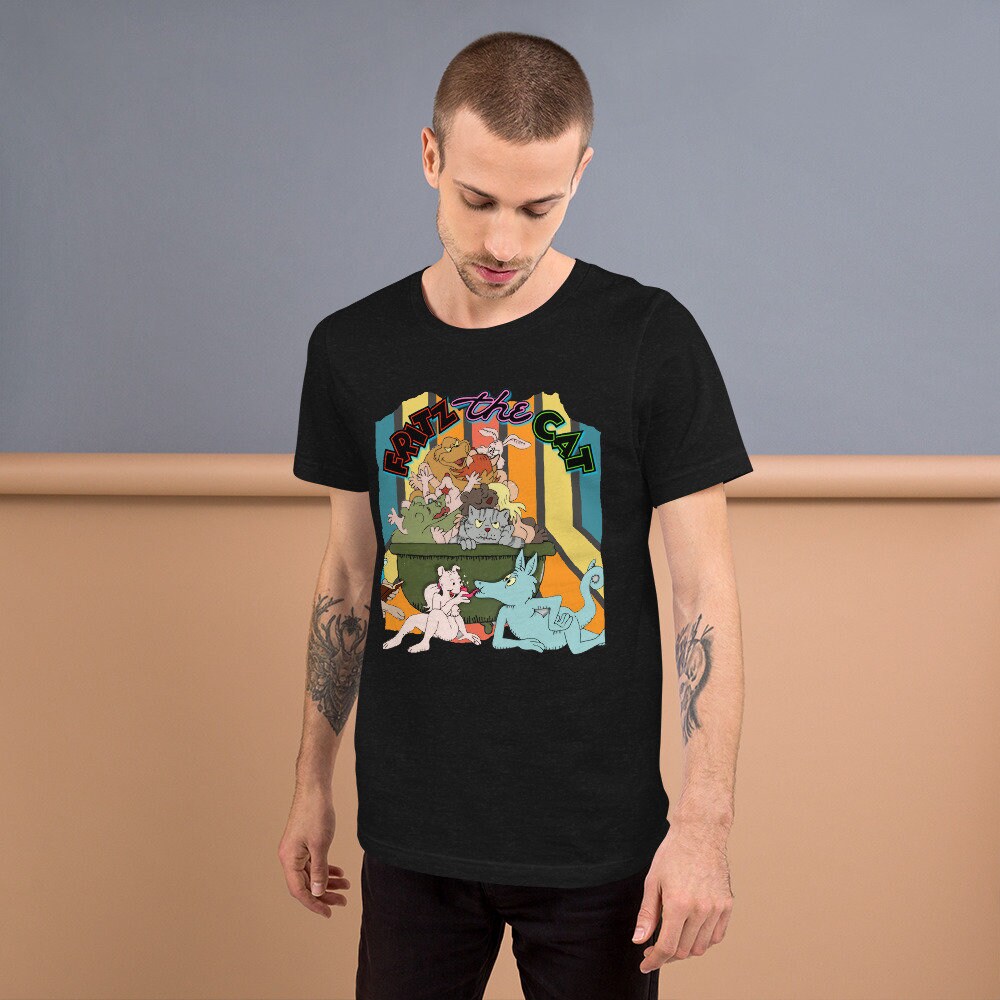 Shirt - Fritz the Cat, 1972 American Independent Adult Animated Black ...