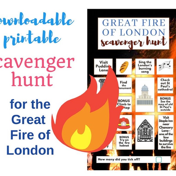 Fire Scavenger Hunt - Etsy
