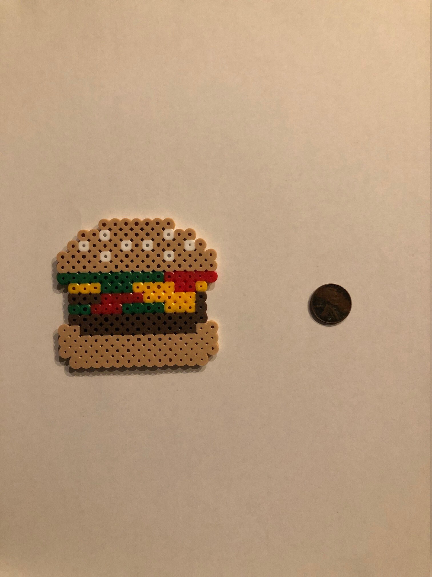 Pizza, Burger and Hot Dog Perler Bead - Etsy
