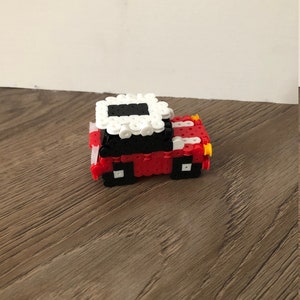 Red Car - Perler Bead 3D Art - Etsy
