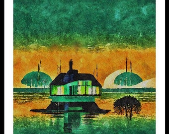 Solarpunk Wall Art - Etsy