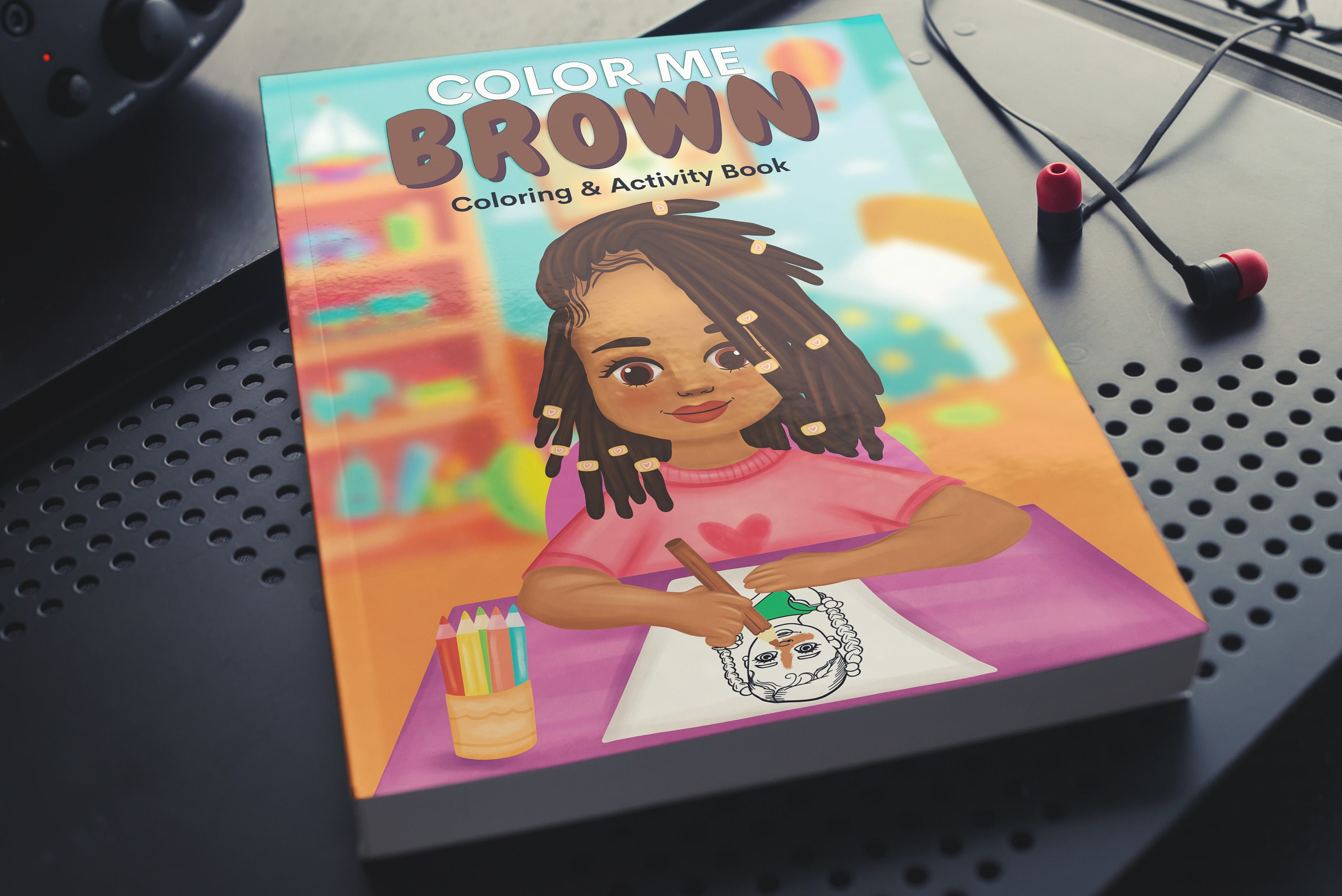 Black Girl Coloring Book and Activity Book, 50 Pages, African American ...