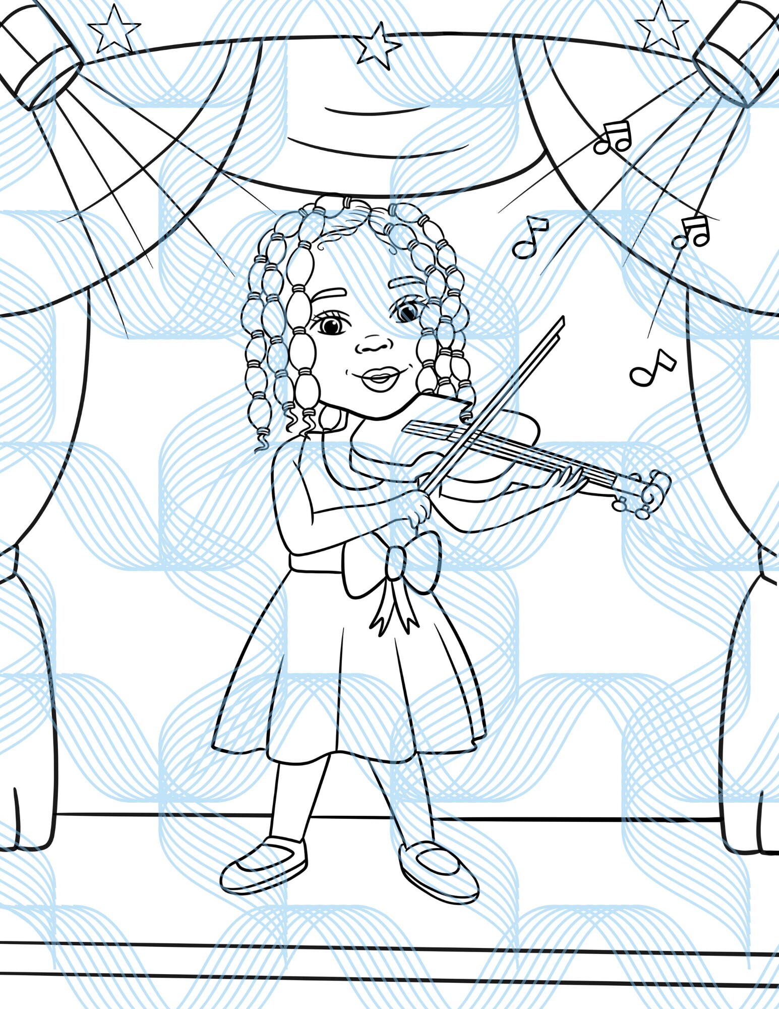 Black Girl Coloring Book, Coloring and Affirmations Book, African ...