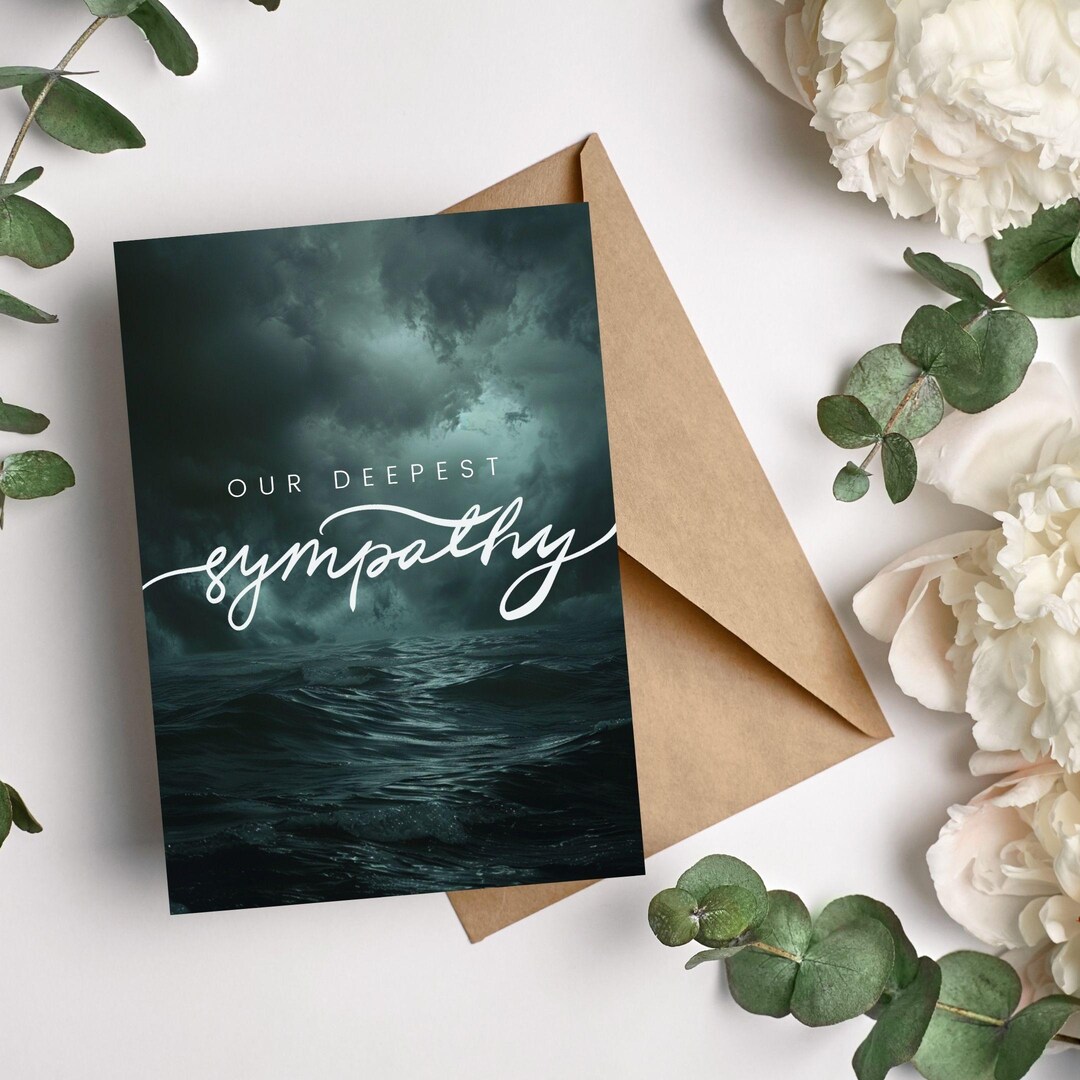 Sympathy Card for Loss, Praying Cards, Unique Condolence Card, in ...