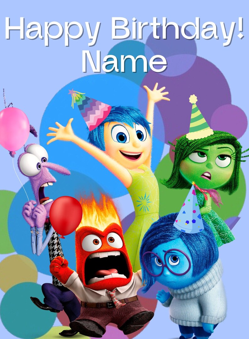 Inside Out Printable Birthday Card - Etsy