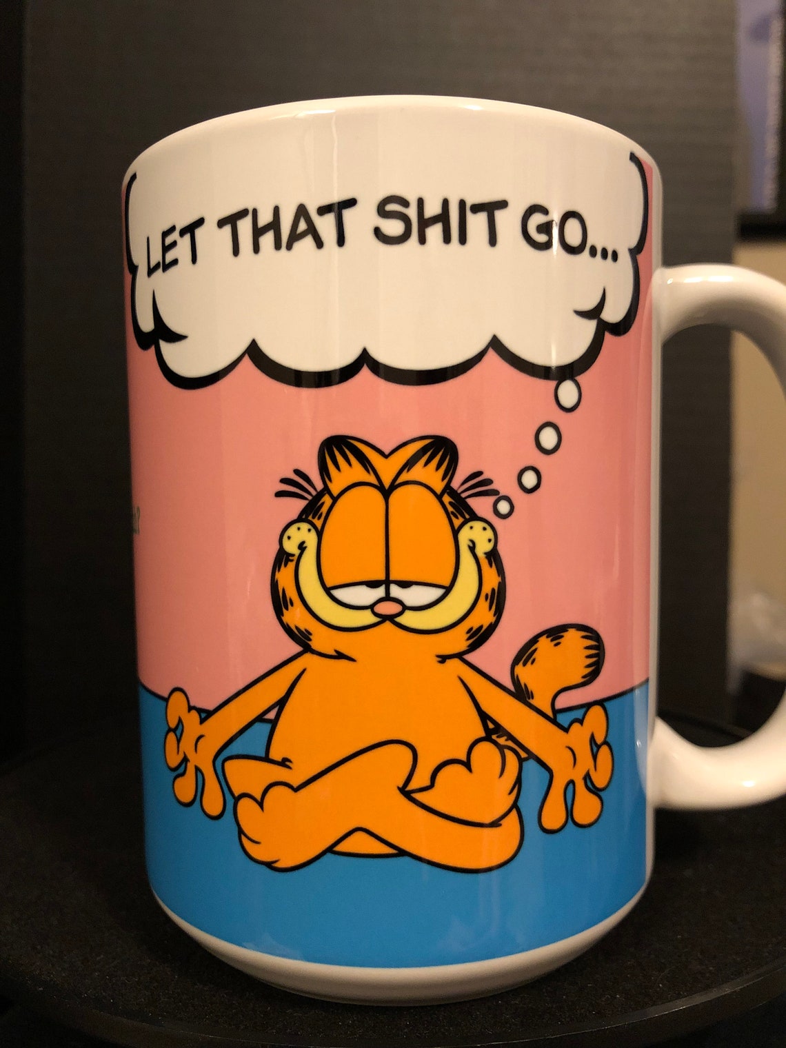 Yoga Garfield Says Let That Shit Go - Etsy