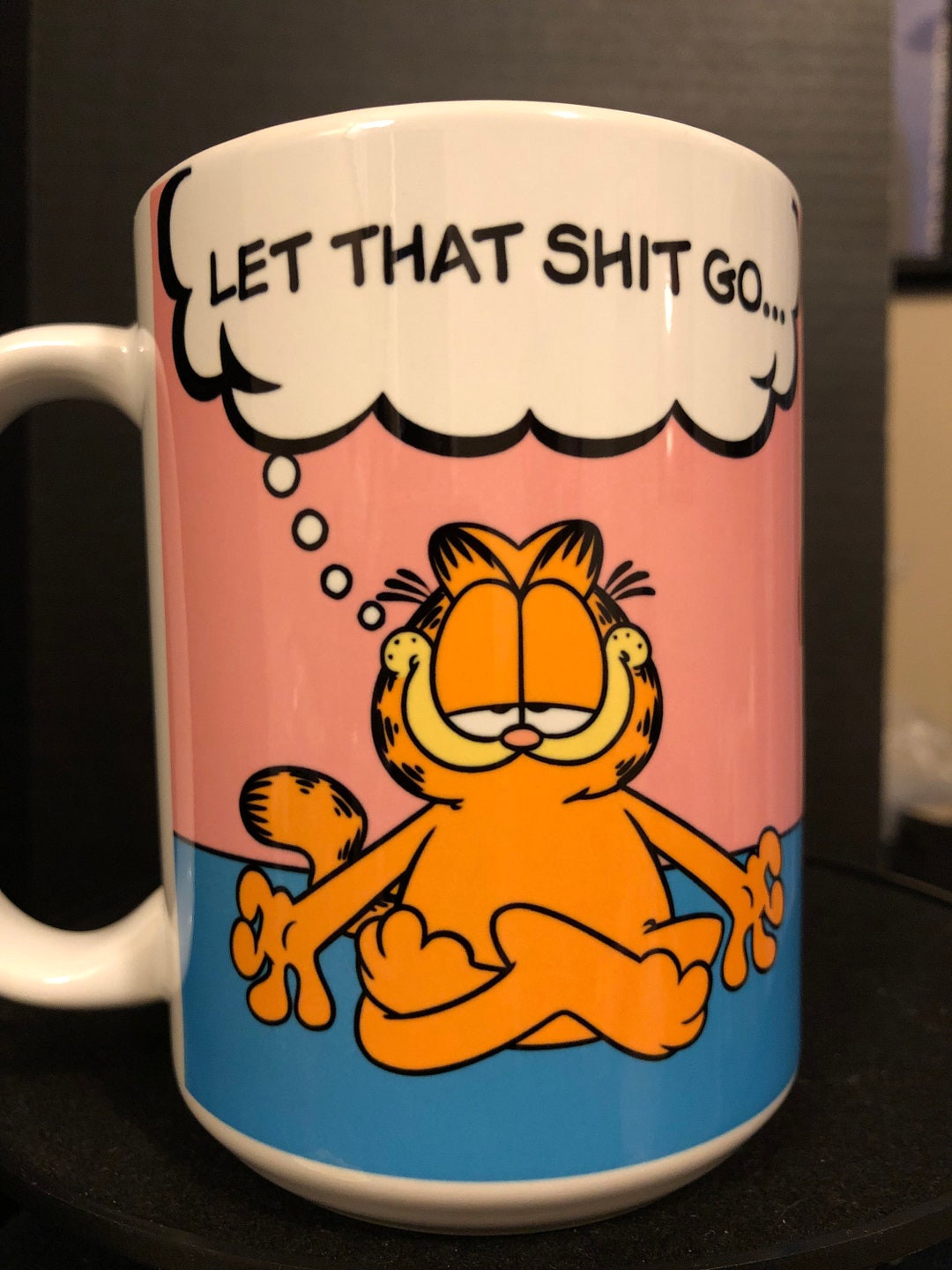 Yoga Garfield Says Let That Shit Go - Etsy