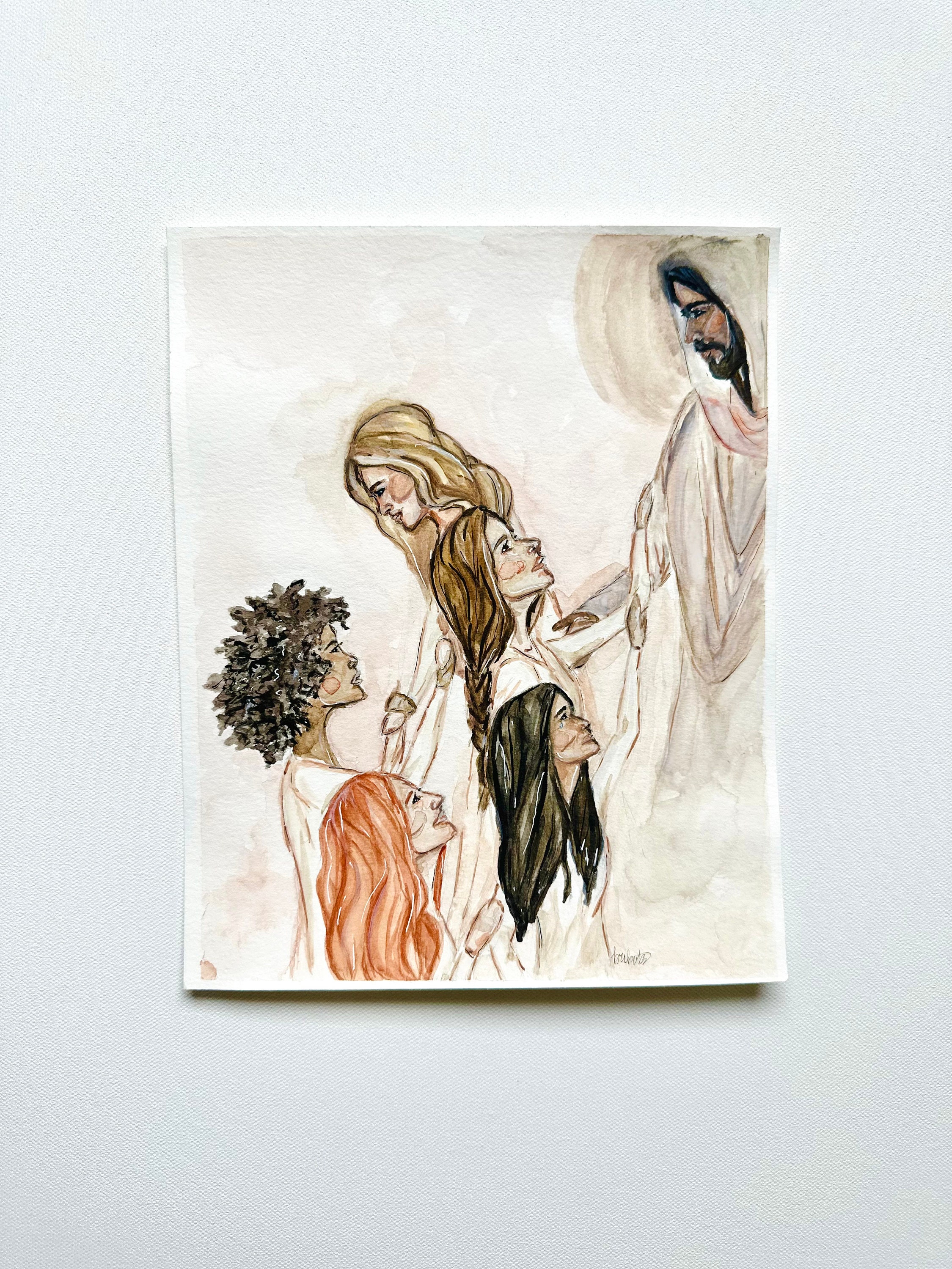 Women in Christ, Religious Art, Women Need Women Artwork, Jesus Christ ...