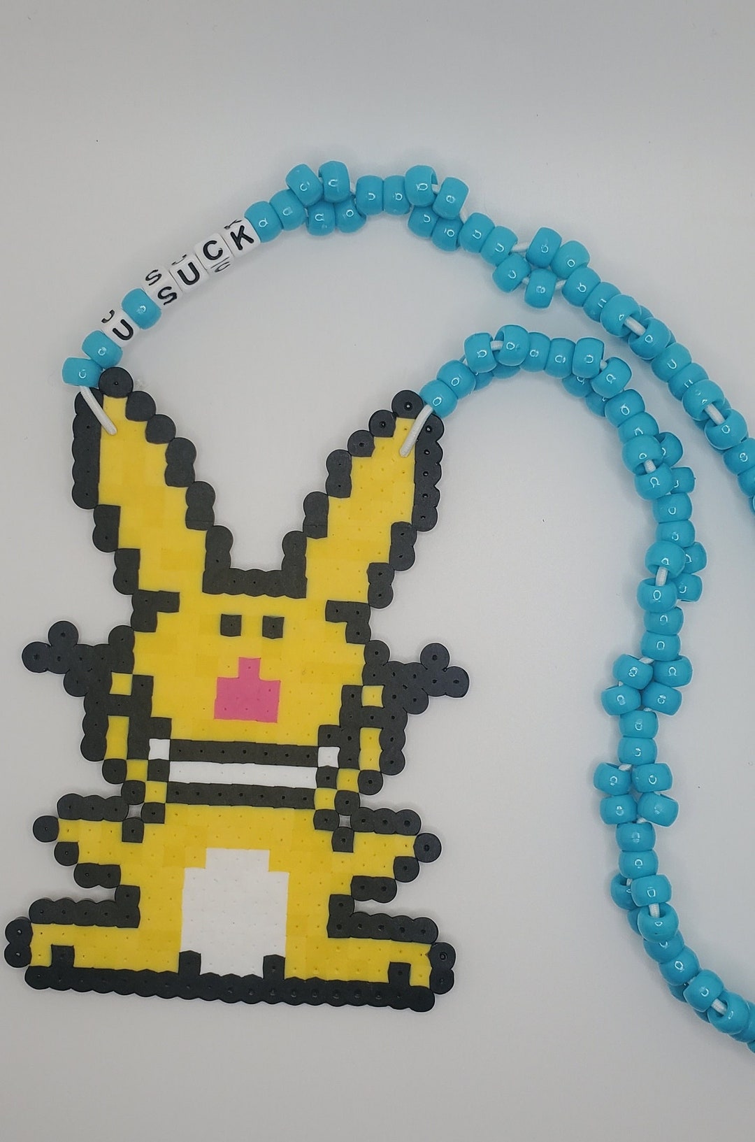 Happy Bunny Kandi Necklace - Etsy