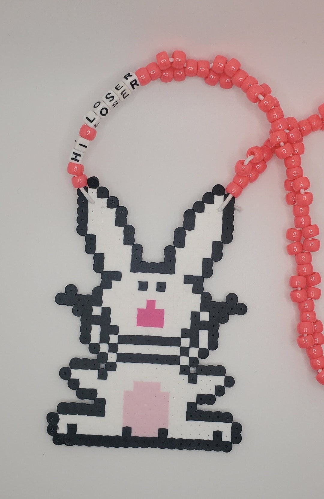 Happy Bunny Kandi Necklace - Etsy