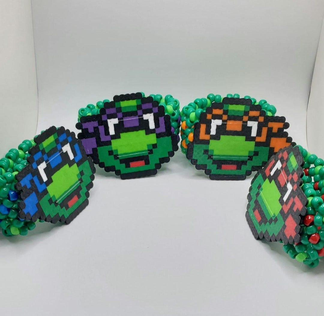Ninja Turtles Kandi Cuff Set - Etsy