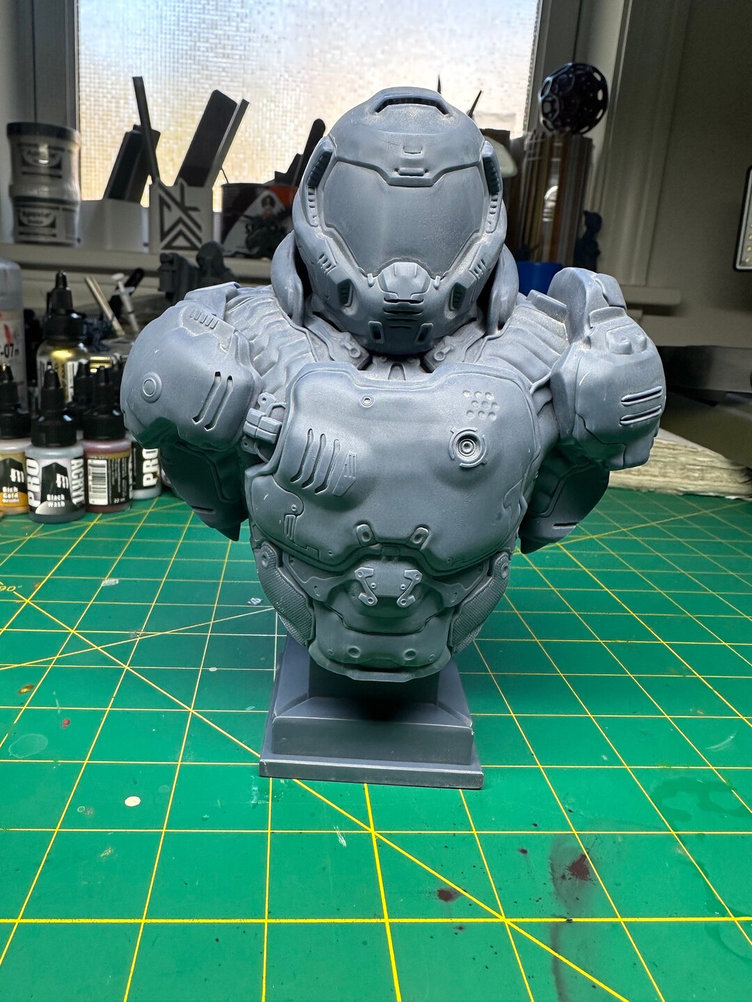 Doomguy' 3d Printed Bust - Etsy