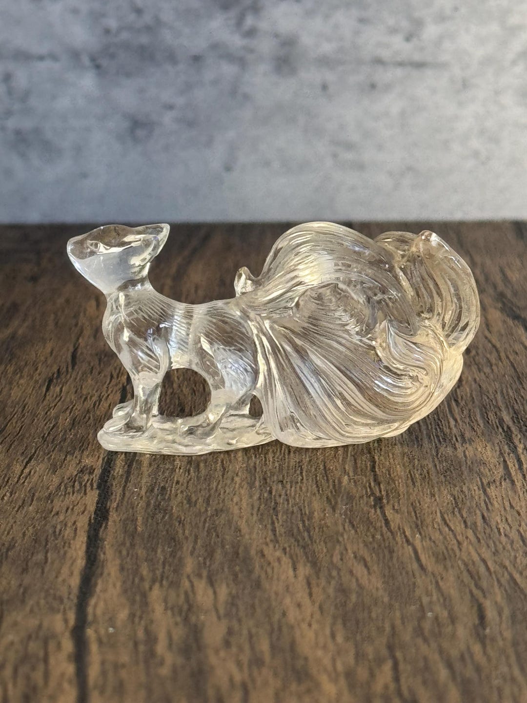 Clear Quartz Nine-tail Fox Carving | Feng Shui Guardian | Amplify ...