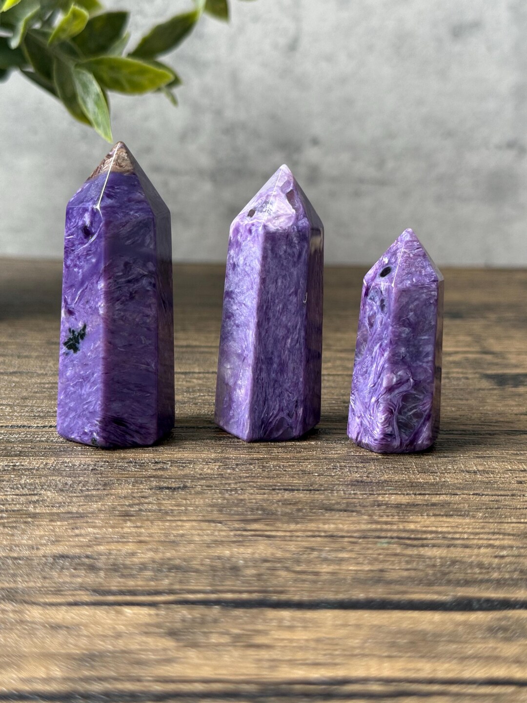 Charoite Mini Points – Rare Crystal for Spiritual Growth, Emotional ...
