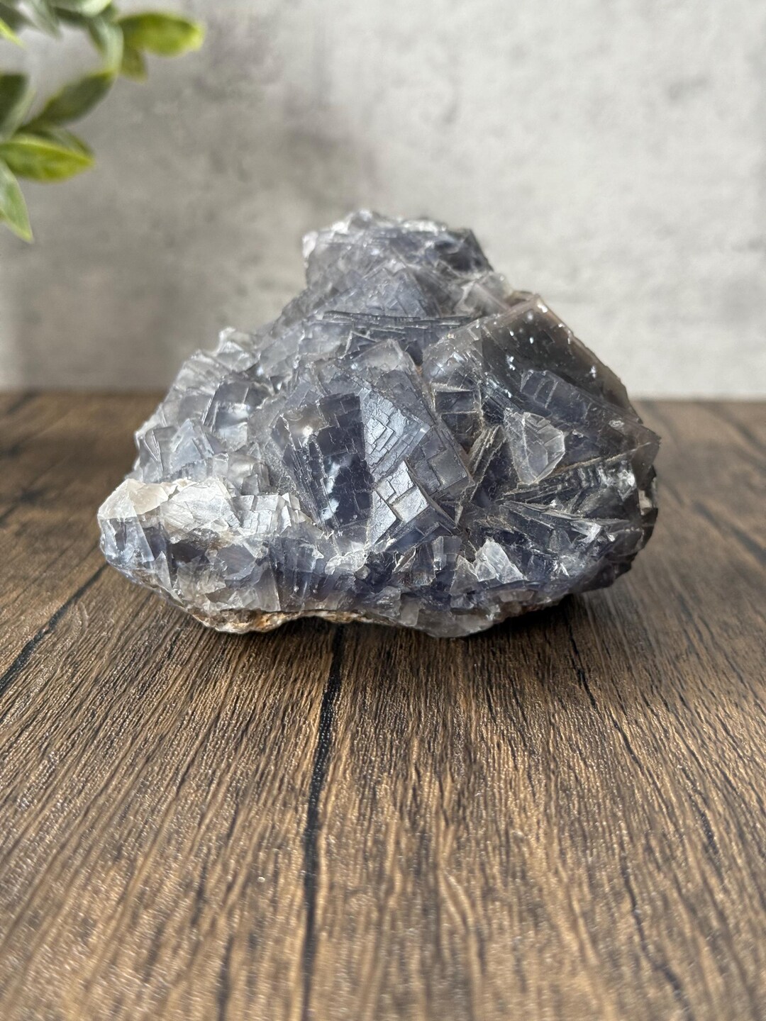 Blue Fluorite Specimen: Raw Cubic Crystal Cluster, Calming Stone - Etsy