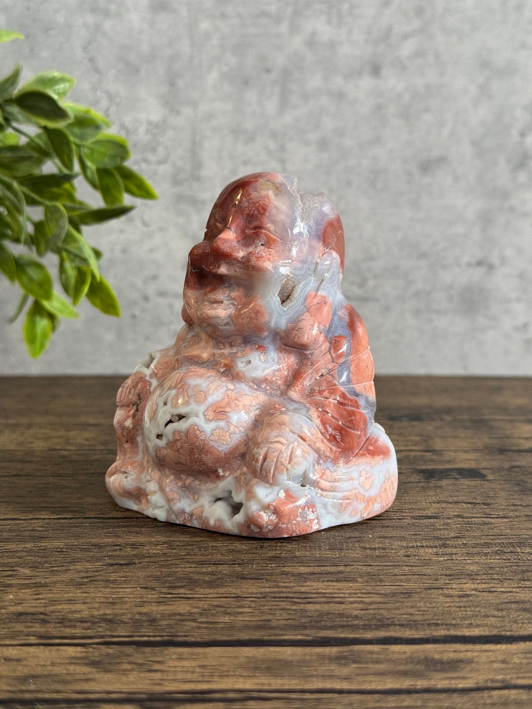Cotton Candy Laughing Buddha - Hand-carved Stone Sculpture - Etsy