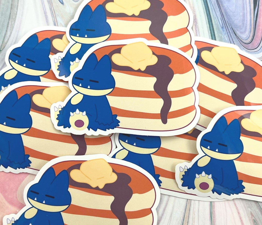 Sleeping Munchlax Pancake Vinyl Sticker/ Laptop Sticker - Etsy