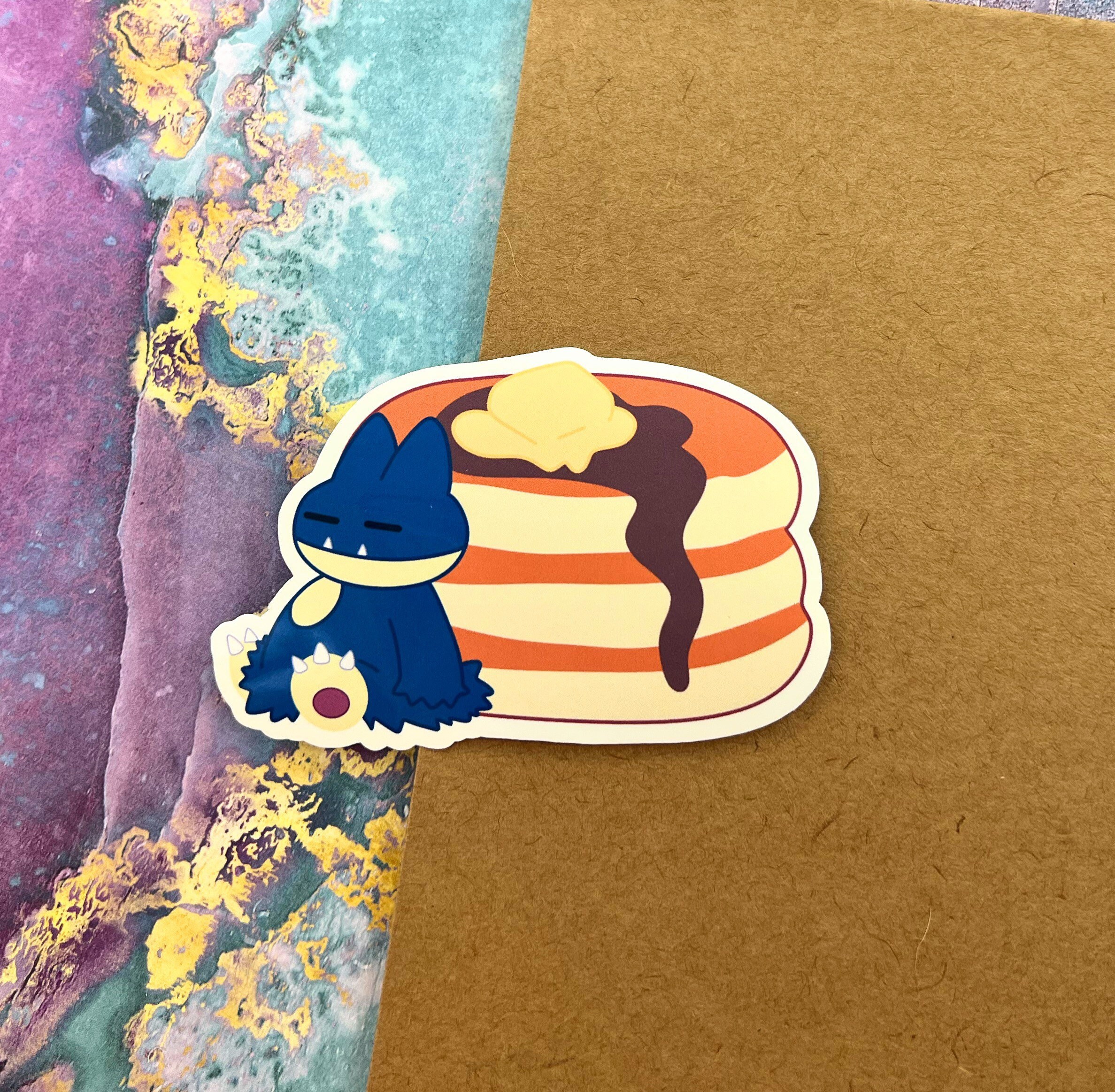 Sleeping Munchlax Pancake Vinyl Sticker/ Laptop Sticker - Etsy