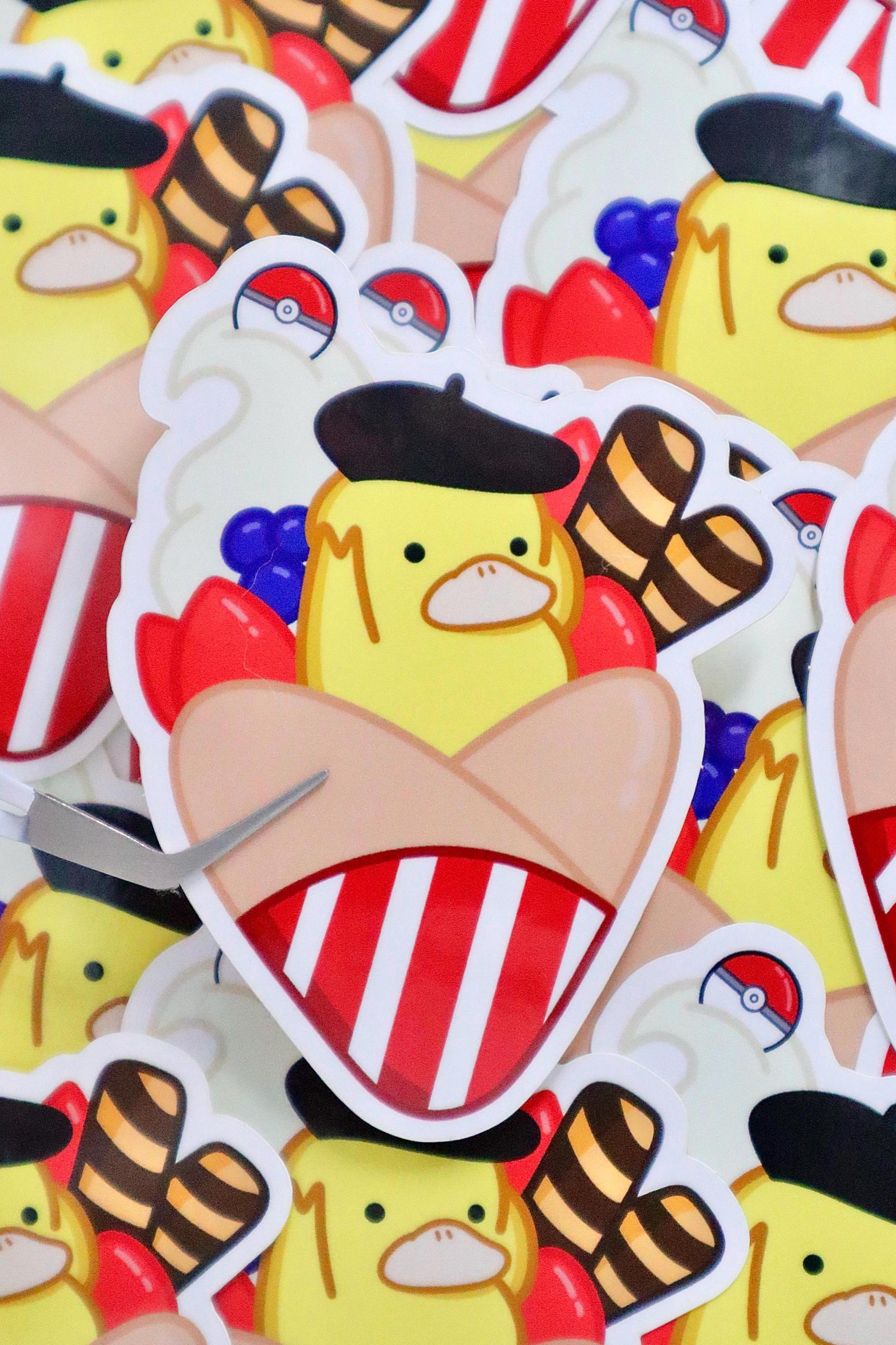 Psyduck Crepe Vinyl Sticker/ Laptop Sticker - Etsy