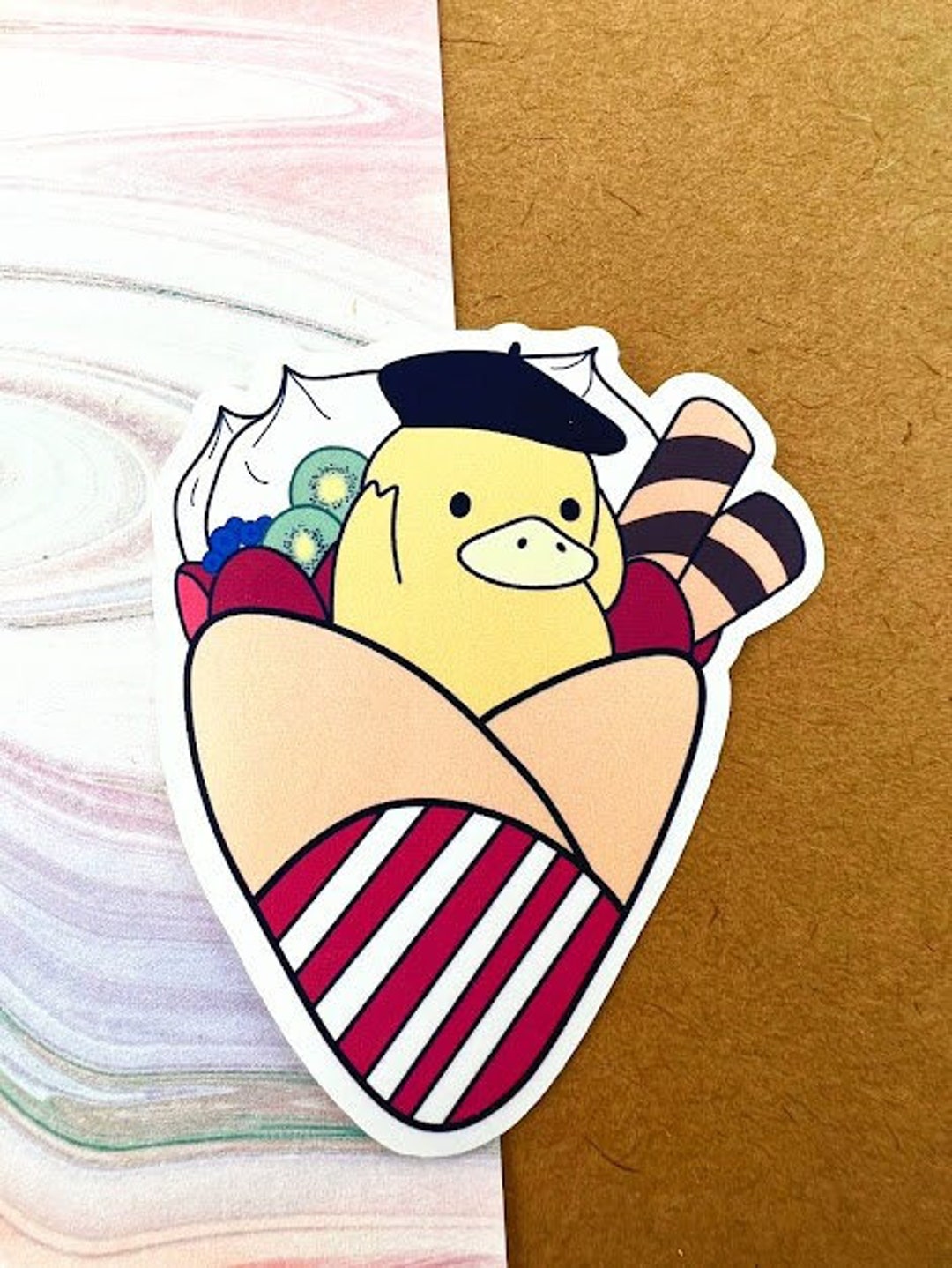 Psyduck Crepe Vinyl Sticker/ Laptop Sticker - Etsy