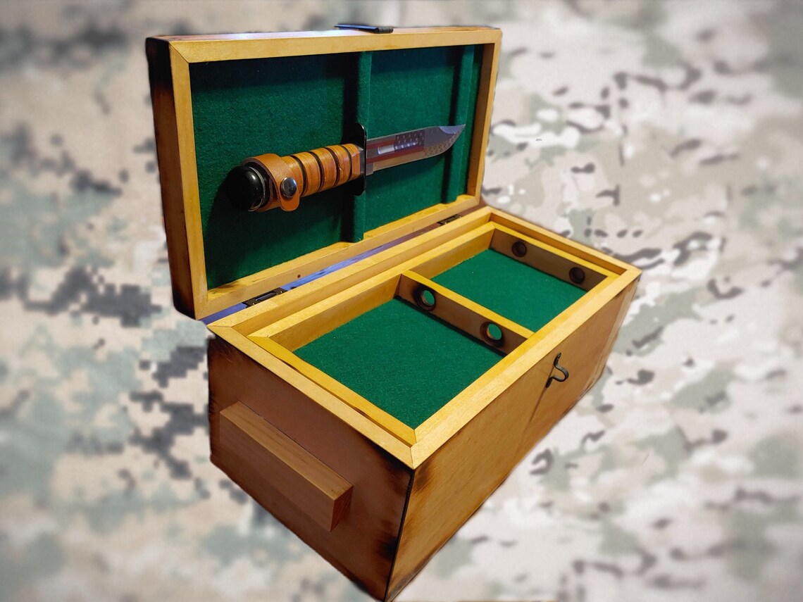 Mini-military Footlocker (1/2-size) Vintage Style - Etsy