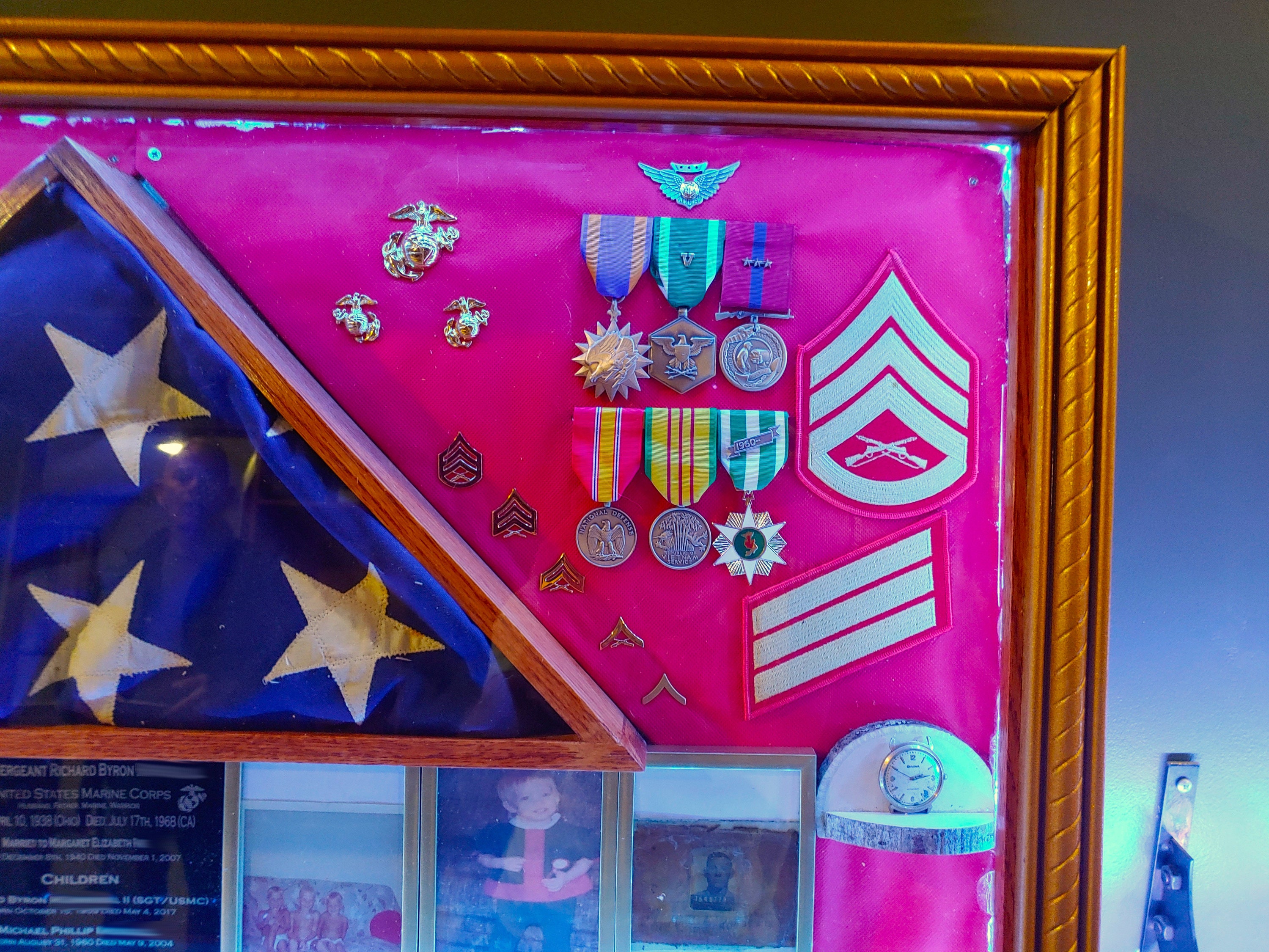 Military Veteran Shadow Box & Flag Display - Etsy