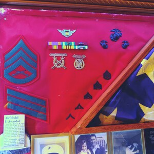 Military Veteran Shadow Box & Flag Display - Etsy