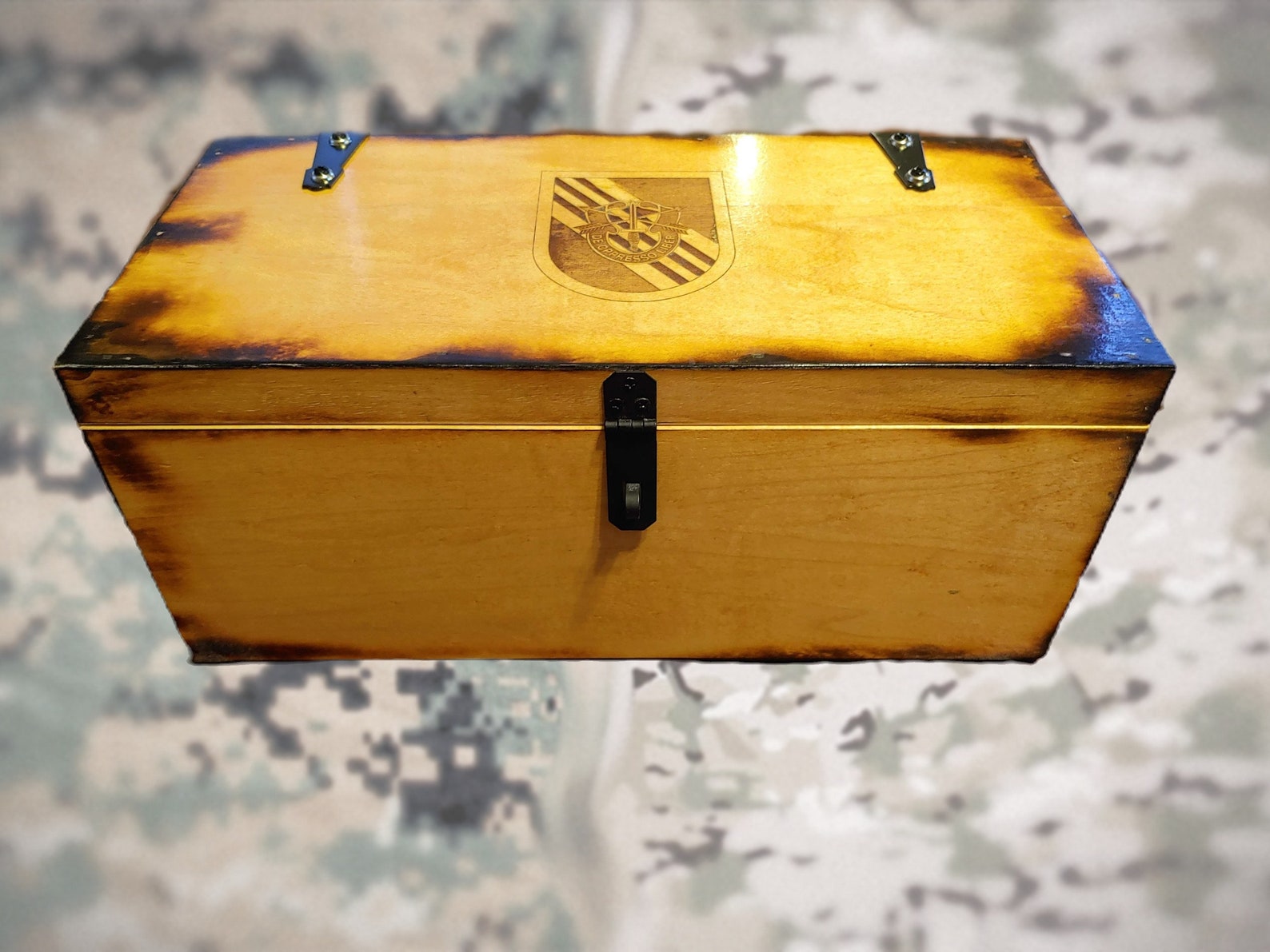 Mini-military Footlocker (1/2-size) Vintage Style - Etsy