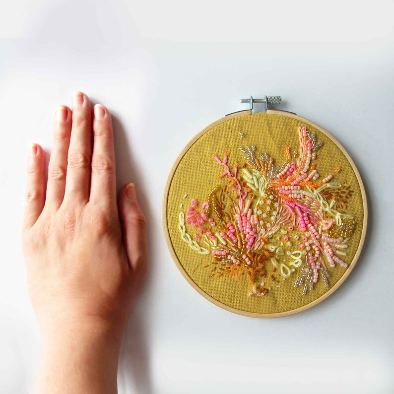 Textile Art - Wall Decor - Hand Embroidery - Etsy