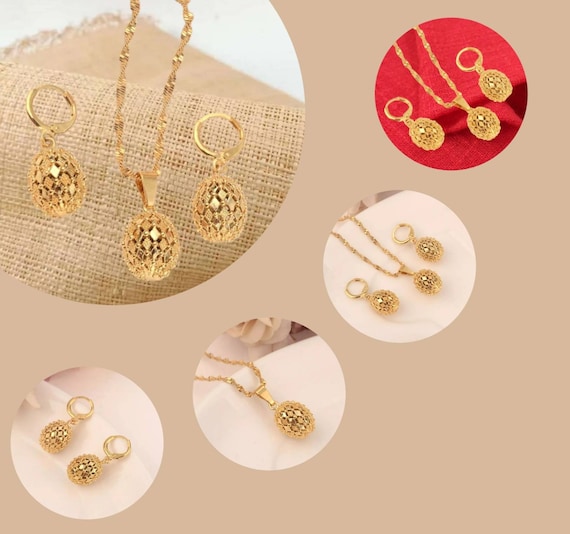 Simple Gold Jewelry Set