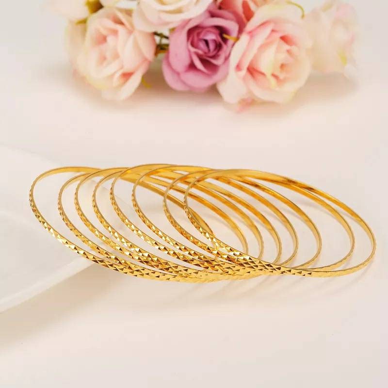 Gold Bangles Thin Gold Bangles Wedding Bangles Indian Gold - Etsy