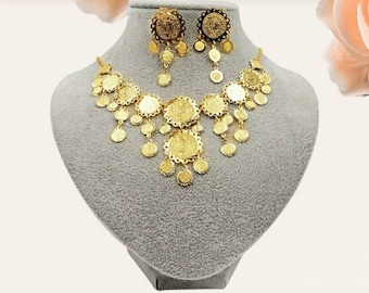 Arab Gold Coin Necklace - Etsy