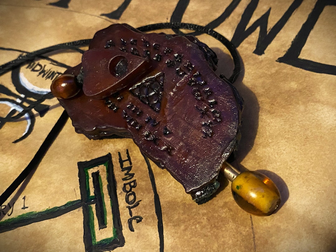 3D Printed and Charmed Spirit Board Necklace - Etsy