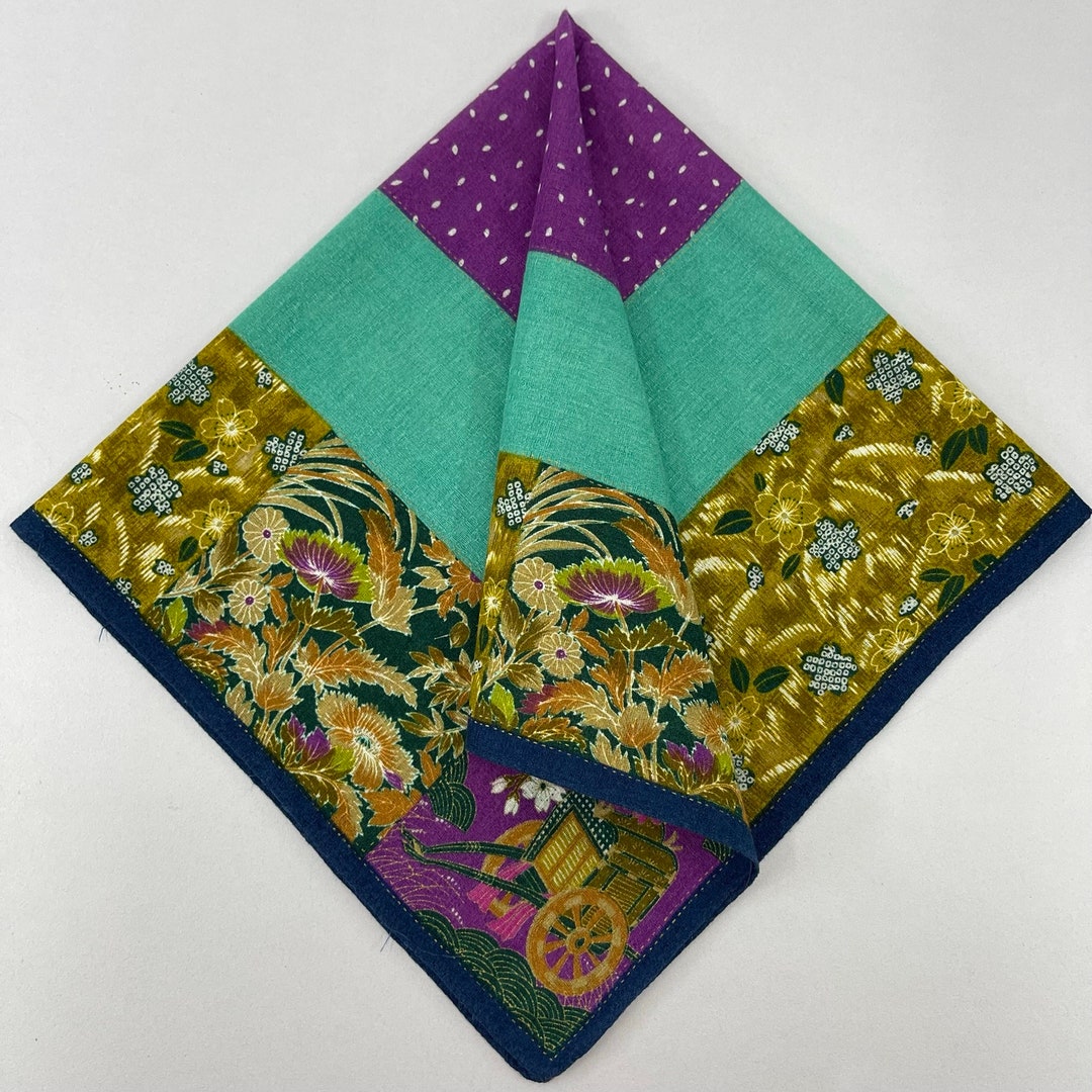 Vintage Japanese Nice Design Handkerchief, Japanese Art Collection ...
