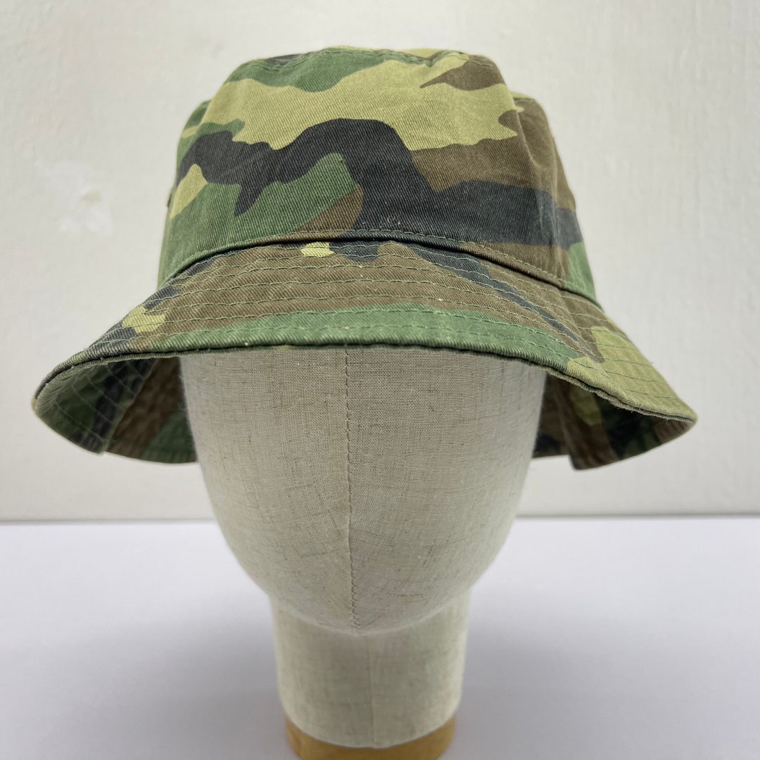 Vintage Newhattan Camouflaged Bucket Hats, Military Design, Camo Design ...