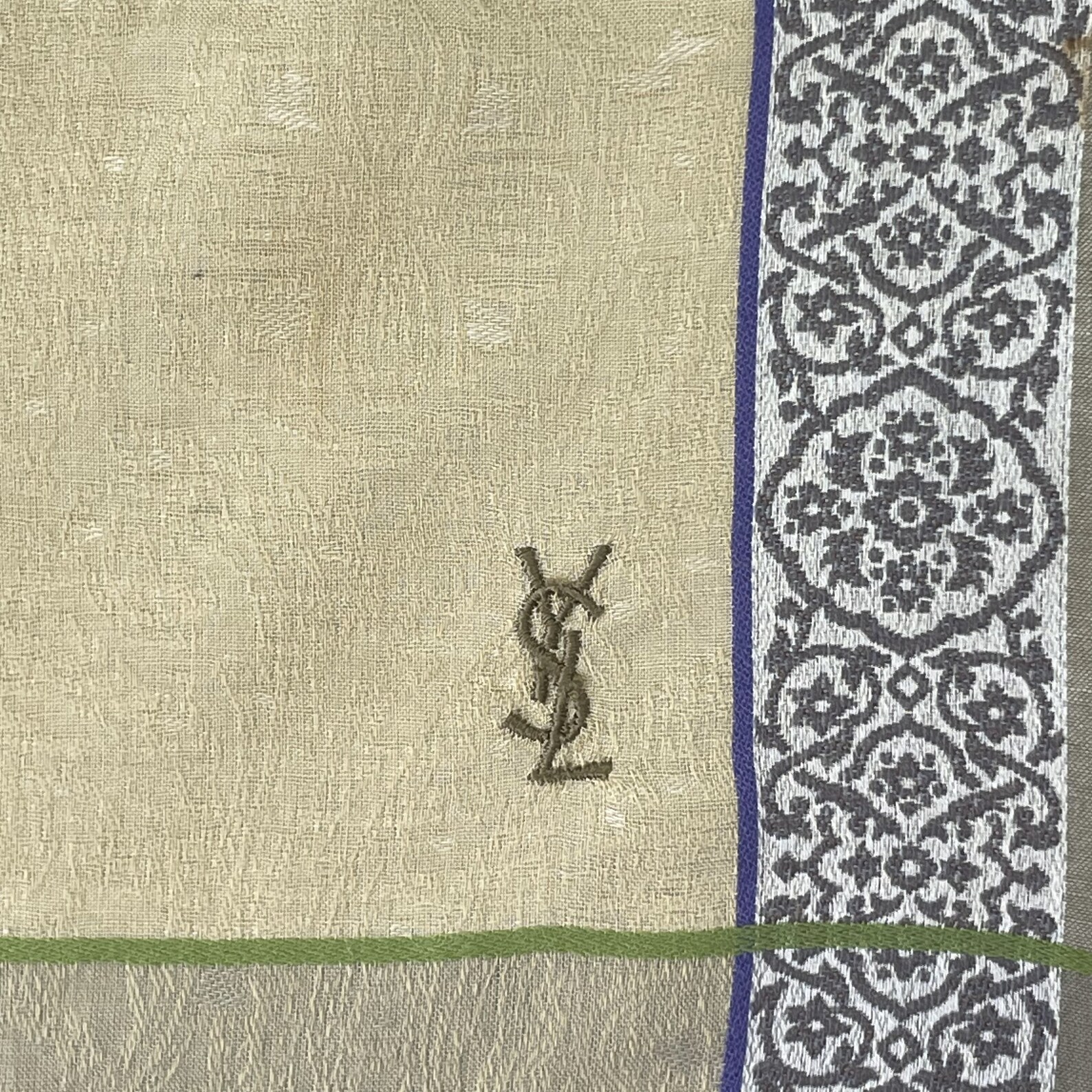 Vintage YSL Handkerchief: Yves Saint Laurent Bandana Scarf - Etsy