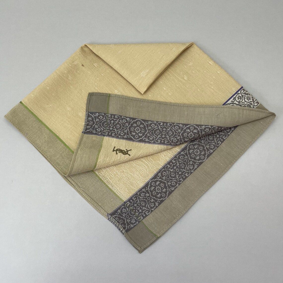 Vintage YSL Handkerchief: Yves Saint Laurent Bandana Scarf - Etsy