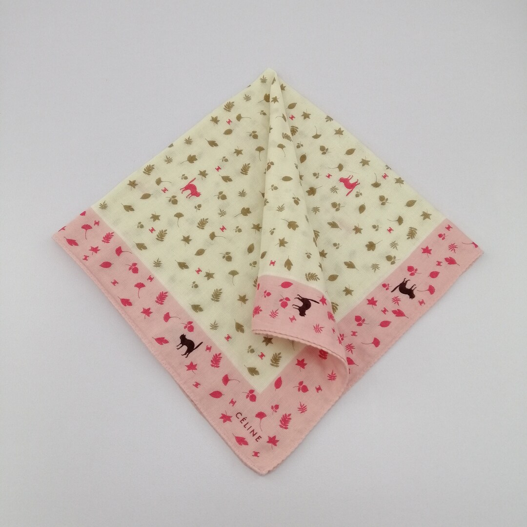 Pañuelo Celine vintage de los años 90, accesorios Celine Bandana ...