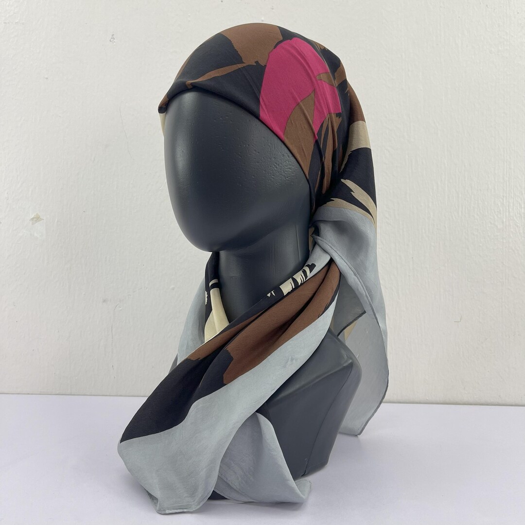 Vintage Silk Scarf: Made in Japan, Babushka Style - Etsy