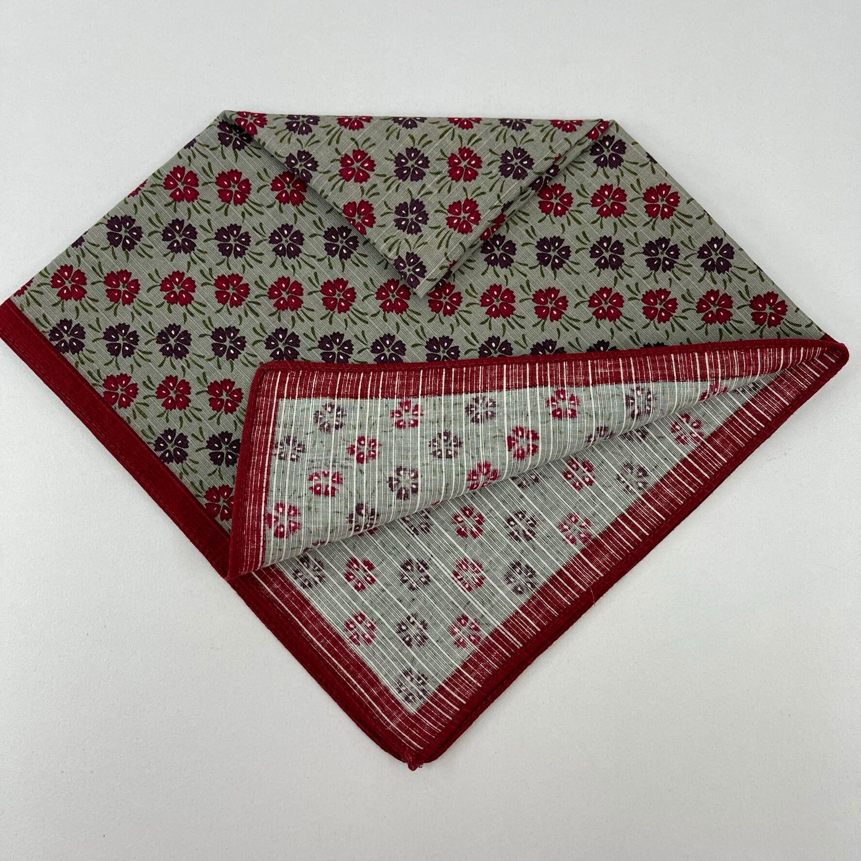 Vintage Japanese Furoshiki Handkerchief: Floral Cotton Art - Etsy